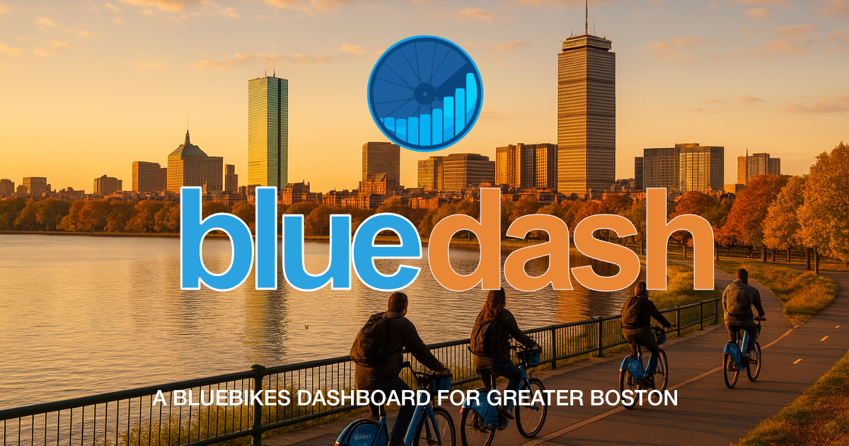 BlueDash - Greater Boston's Bluebikes Dashboard